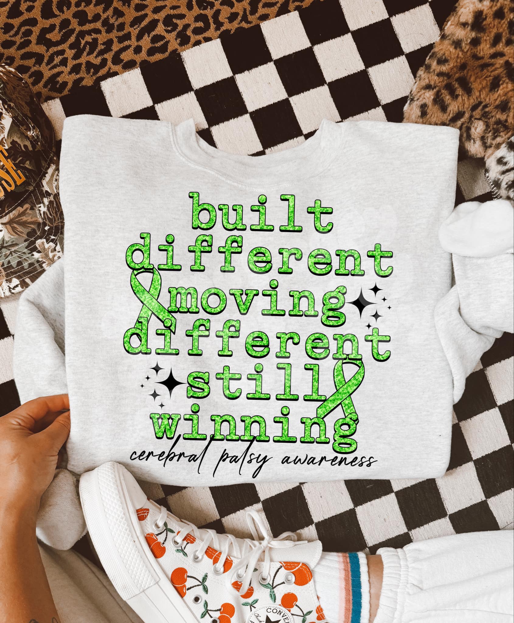 Built different, moving different, still winning (cerebral palsy aware – Frankleigh just DTFs