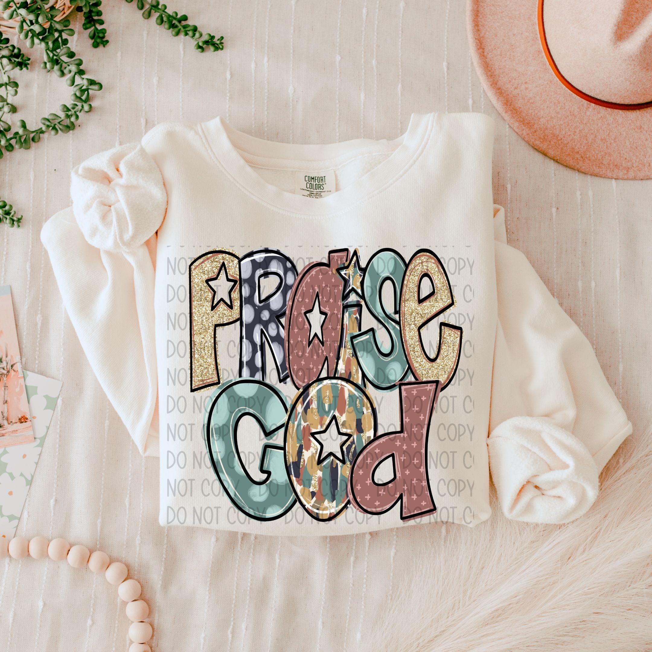 Praise God (Fall Color Doodle) – Frankleigh just DTFs