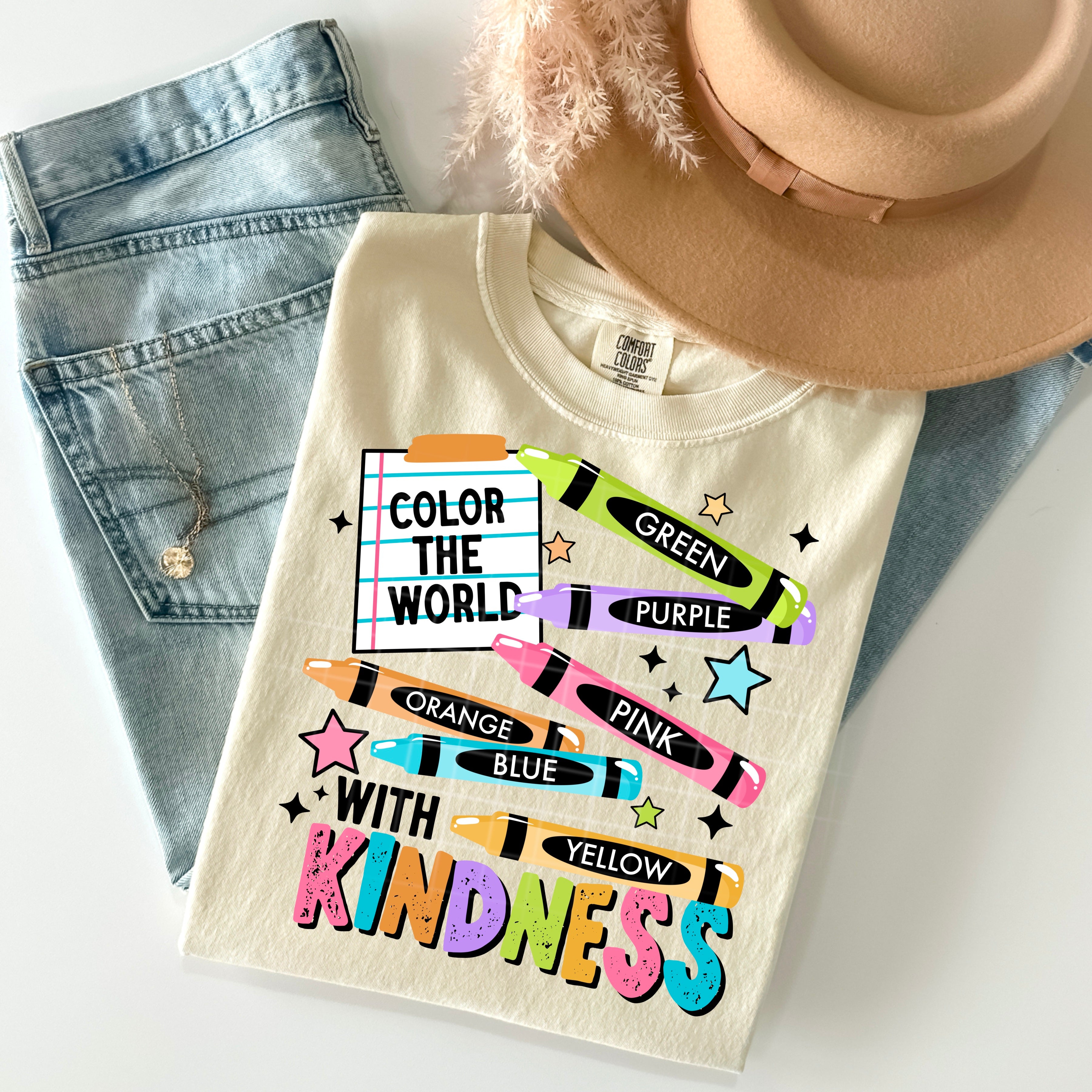 Color of the world with kindness – Frankleigh just DTFs