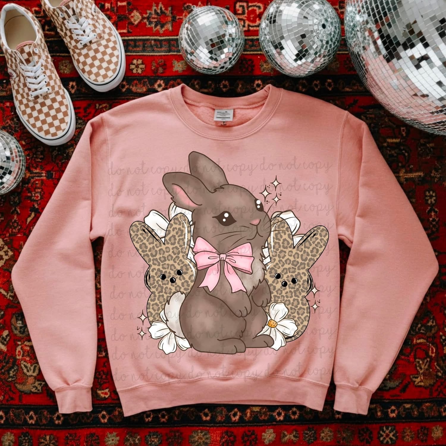 Chocolate bunny with cheetah peeps – Frankleigh just DTFs