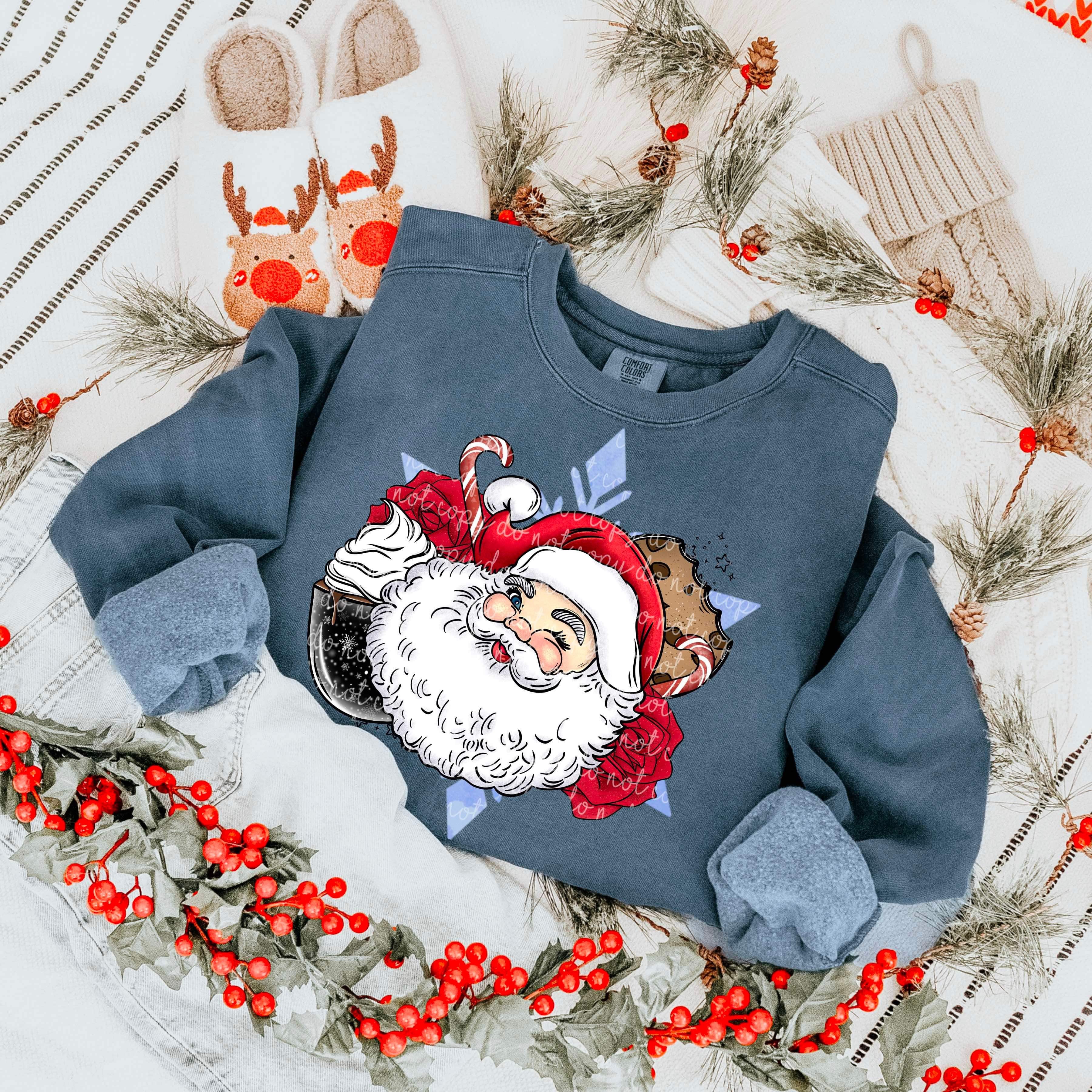 Santa (Blue Snowflake and Coco) – Frankleigh just DTFs