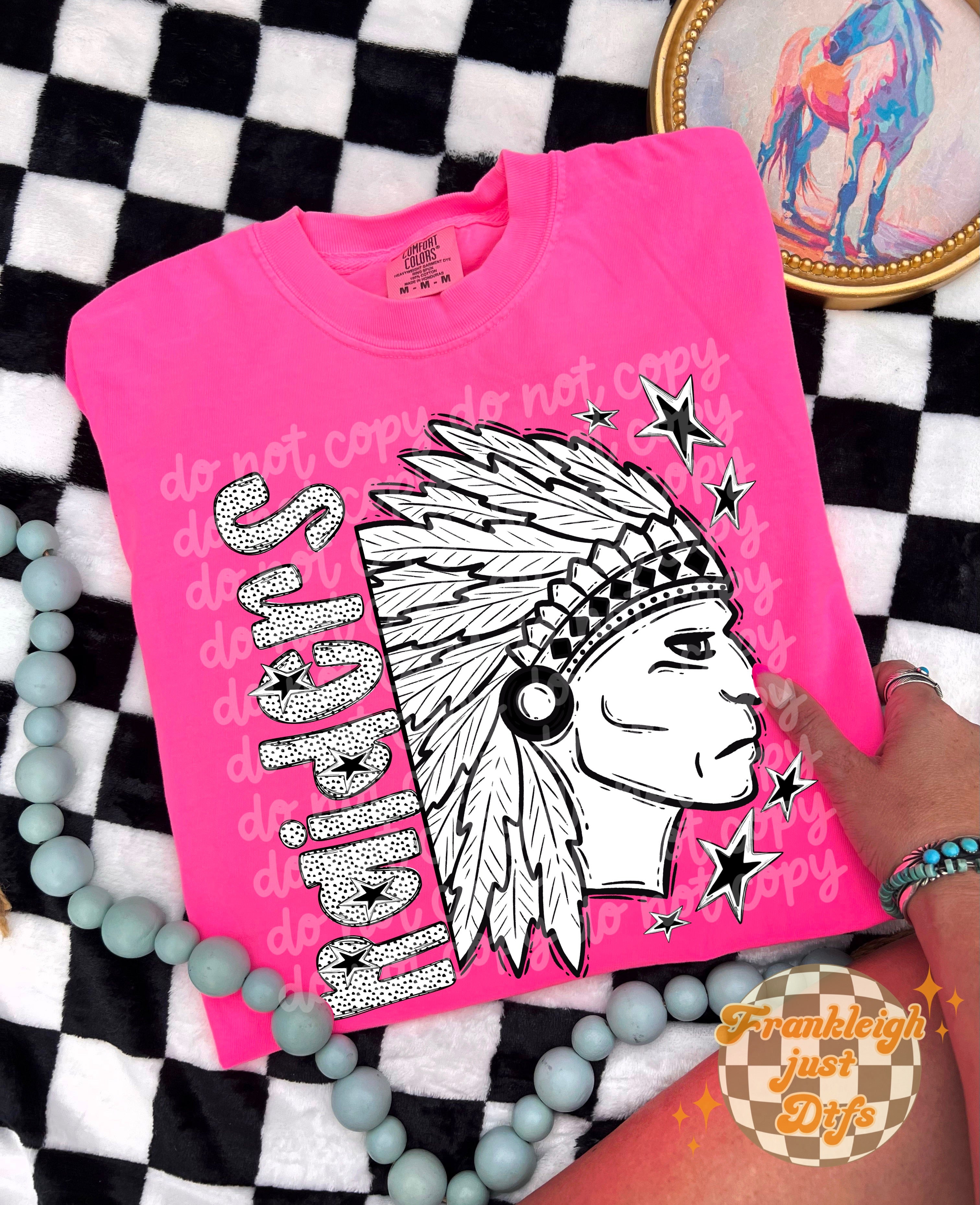 White Mascots School (dottie) R-S – Frankleigh just DTFs